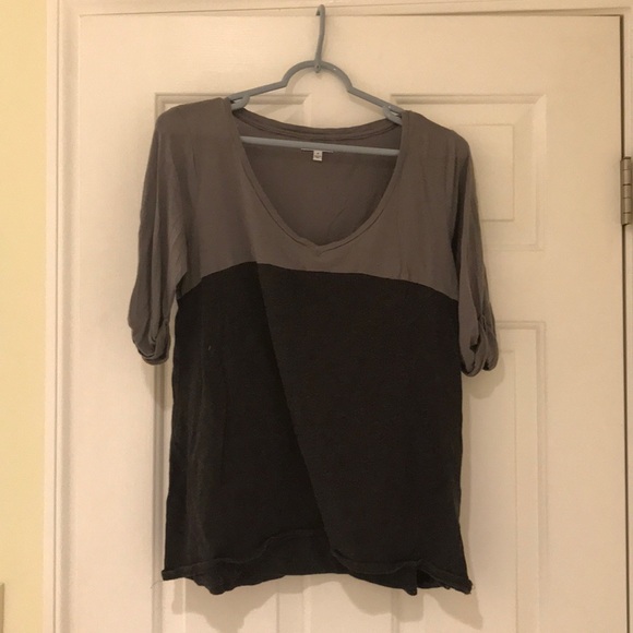 StyleMint | Tops | Stylemint Gray Colorblock Tshirt Size Small | Poshmark